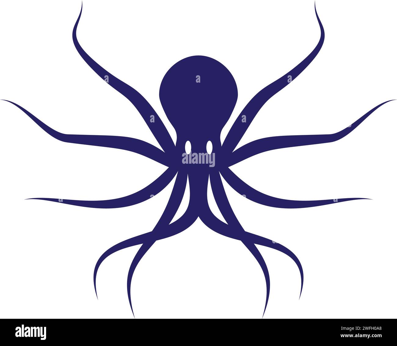 octopus icon Vector Illustration design template Stock Vector Image ...