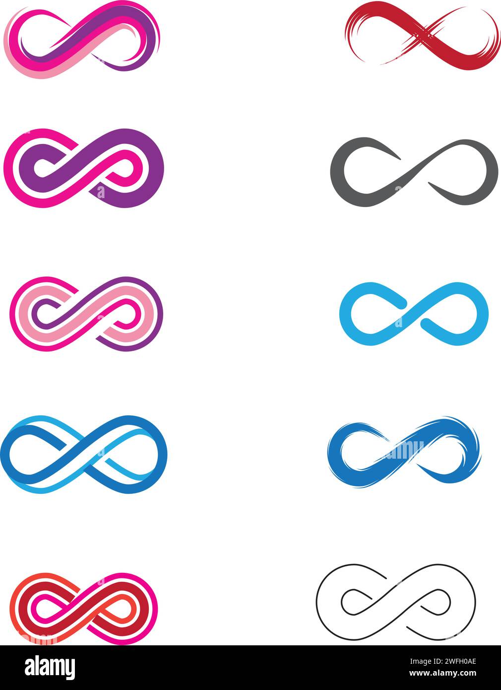 Infinity Design Vector icon illustration Logo template design Stock ...