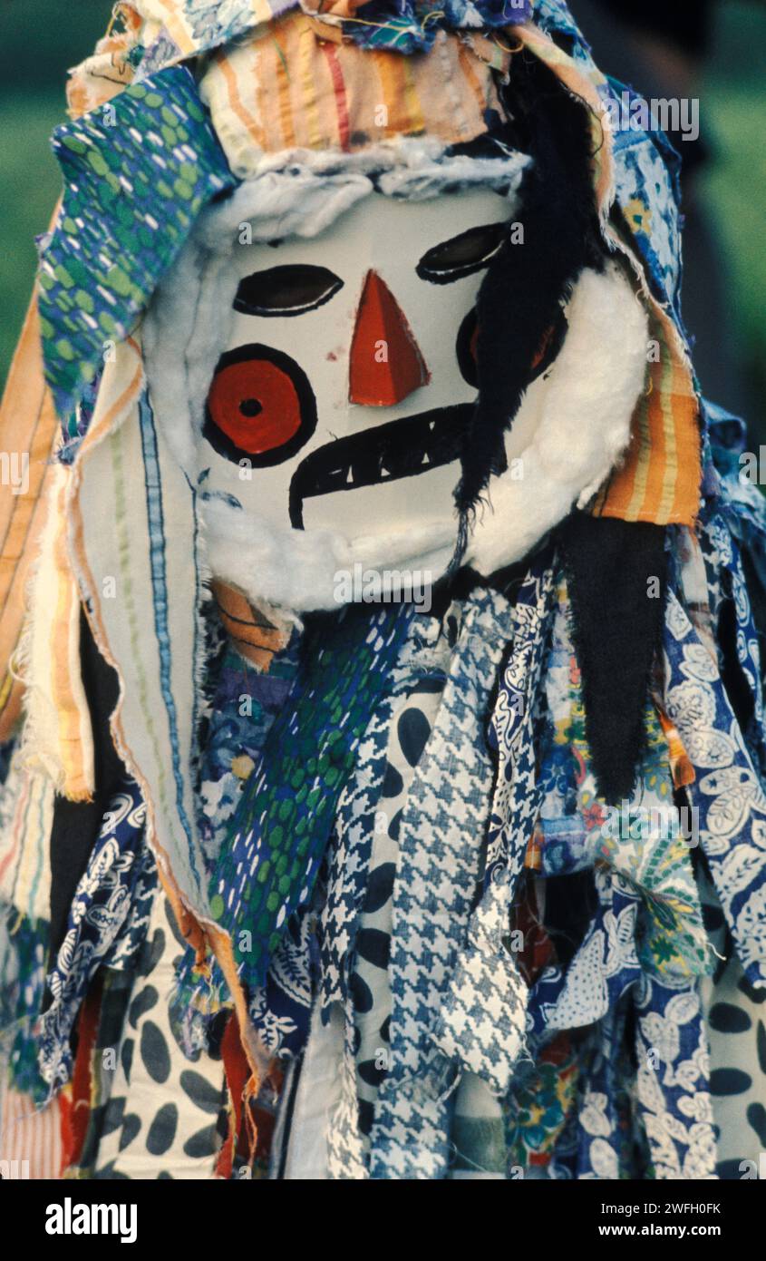 Guisers UK. Minehead Dunster Hobby Horse child dressed as Guiser - in ...