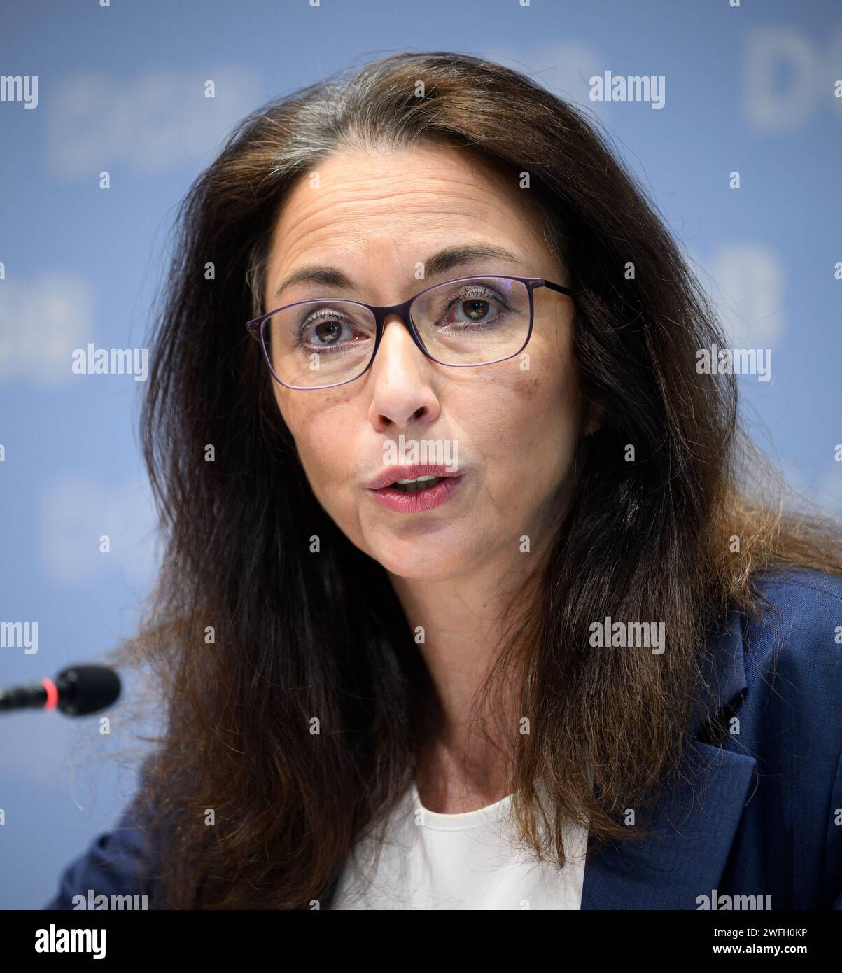 Berlin, Germany. 31st Jan, 2024. Yasmin Fahimi, Chairwoman of the ...