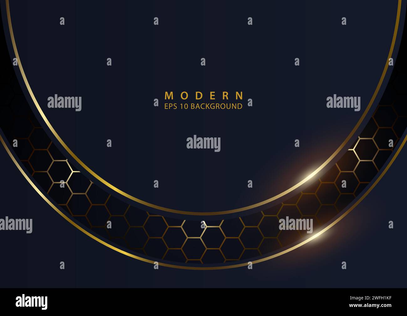 Luxurious abstract dark and gold line background, vector illustration ...