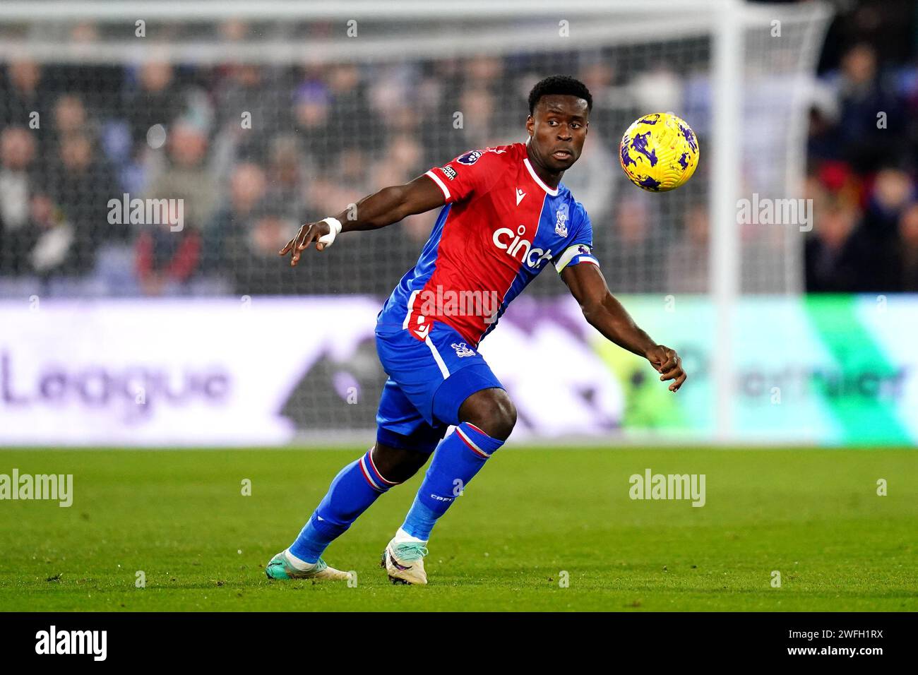 Crystal Palace's Marc Guehi during the Premier League match at Selhurst ...