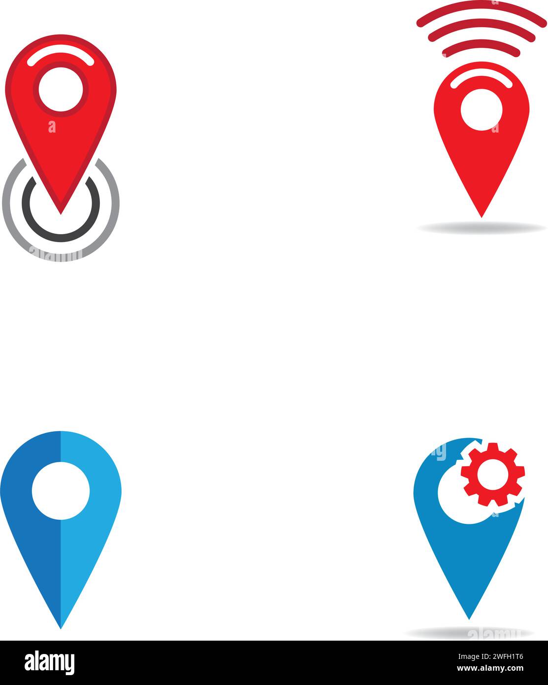 Map pointer hotel sign icon Stock Vector Images - Alamy