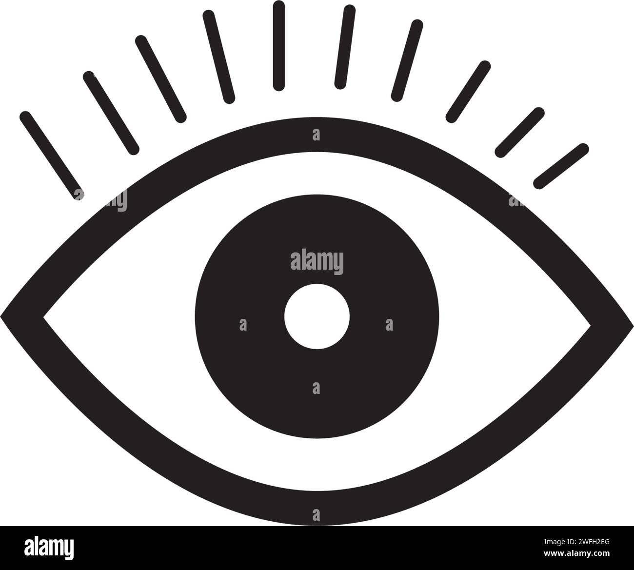 Security company logo eye logo vector Black and White Stock Photos ...