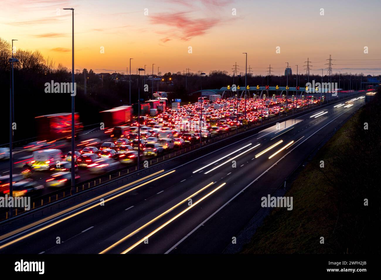 M6 Toll road traffic. Picture by Shaun Fellows/Alamy Stock Photo - Alamy