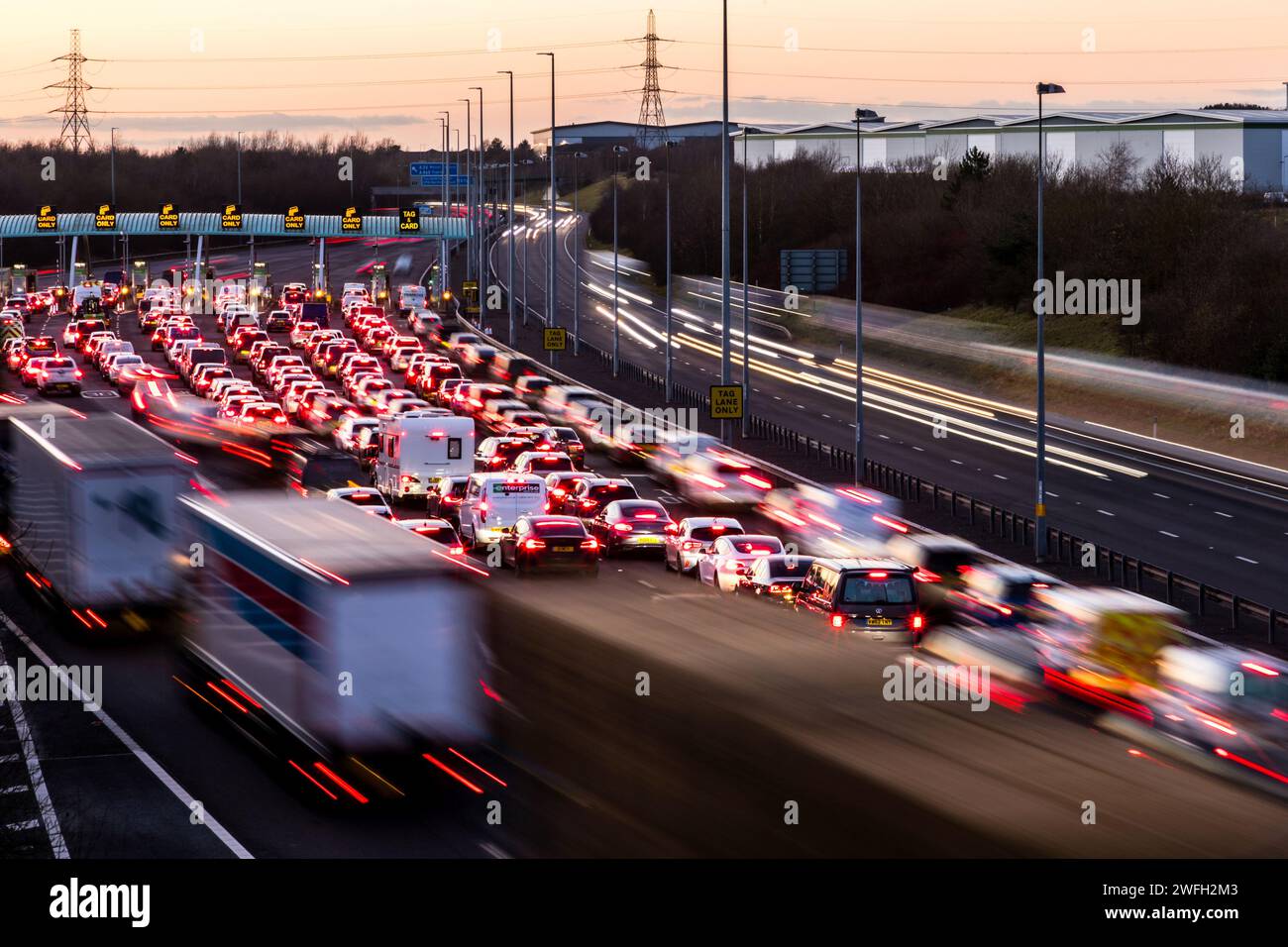 M6 Toll road traffic. Picture by Shaun Fellows/Alamy Stock Photo - Alamy