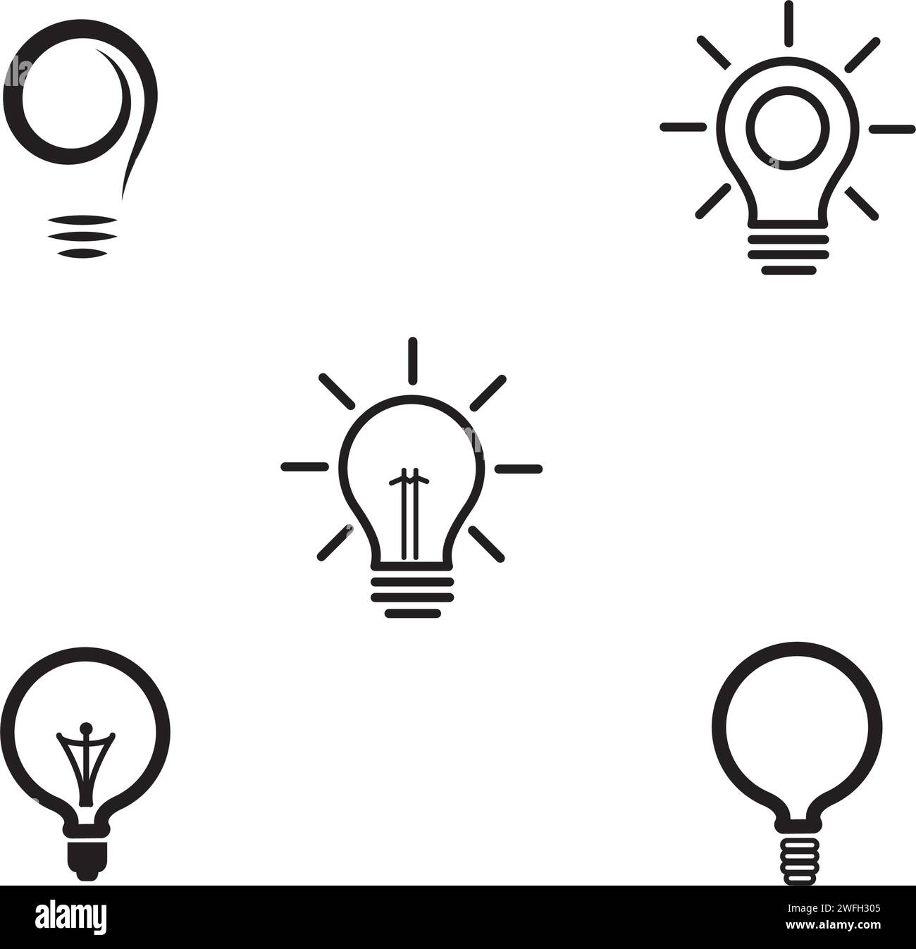 light bulb symbol vector design illustration Stock Vector Image & Art ...