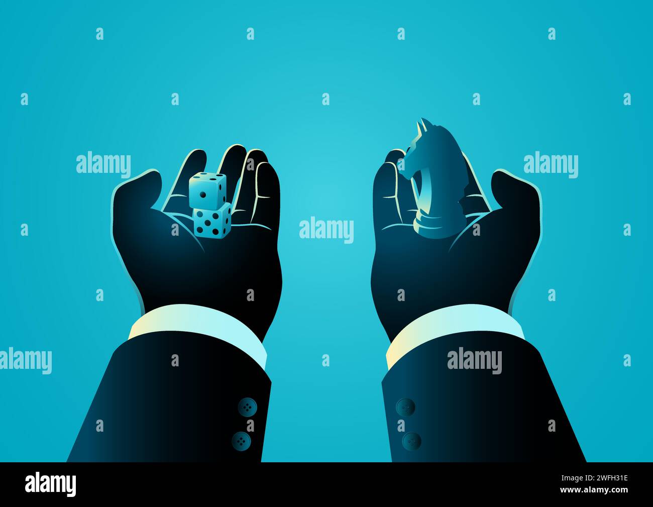 Left knight Stock Vector Images - Alamy