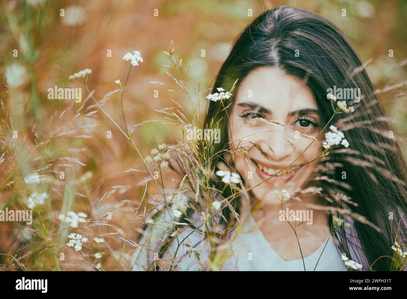 Happy young arab woman hi-res stock photography and images - Alamy