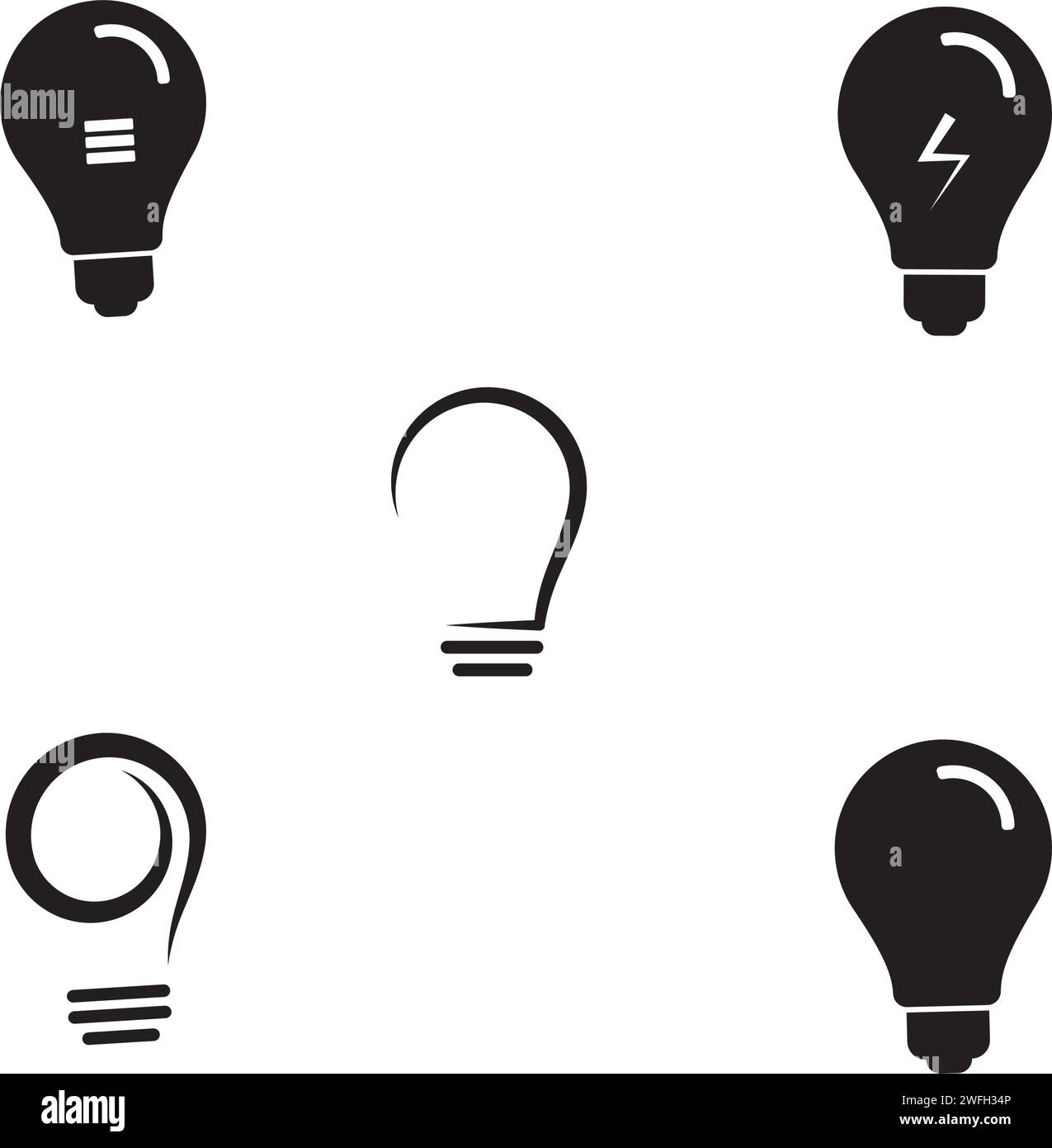 Light bulb as symbol of ideas Black and White Stock Photos & Images - Alamy