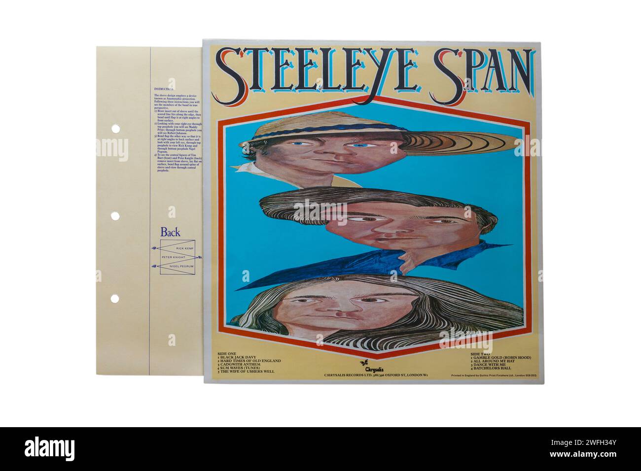 anamorphic projection example on Steeleye Span All Around my Hat vinyl ...