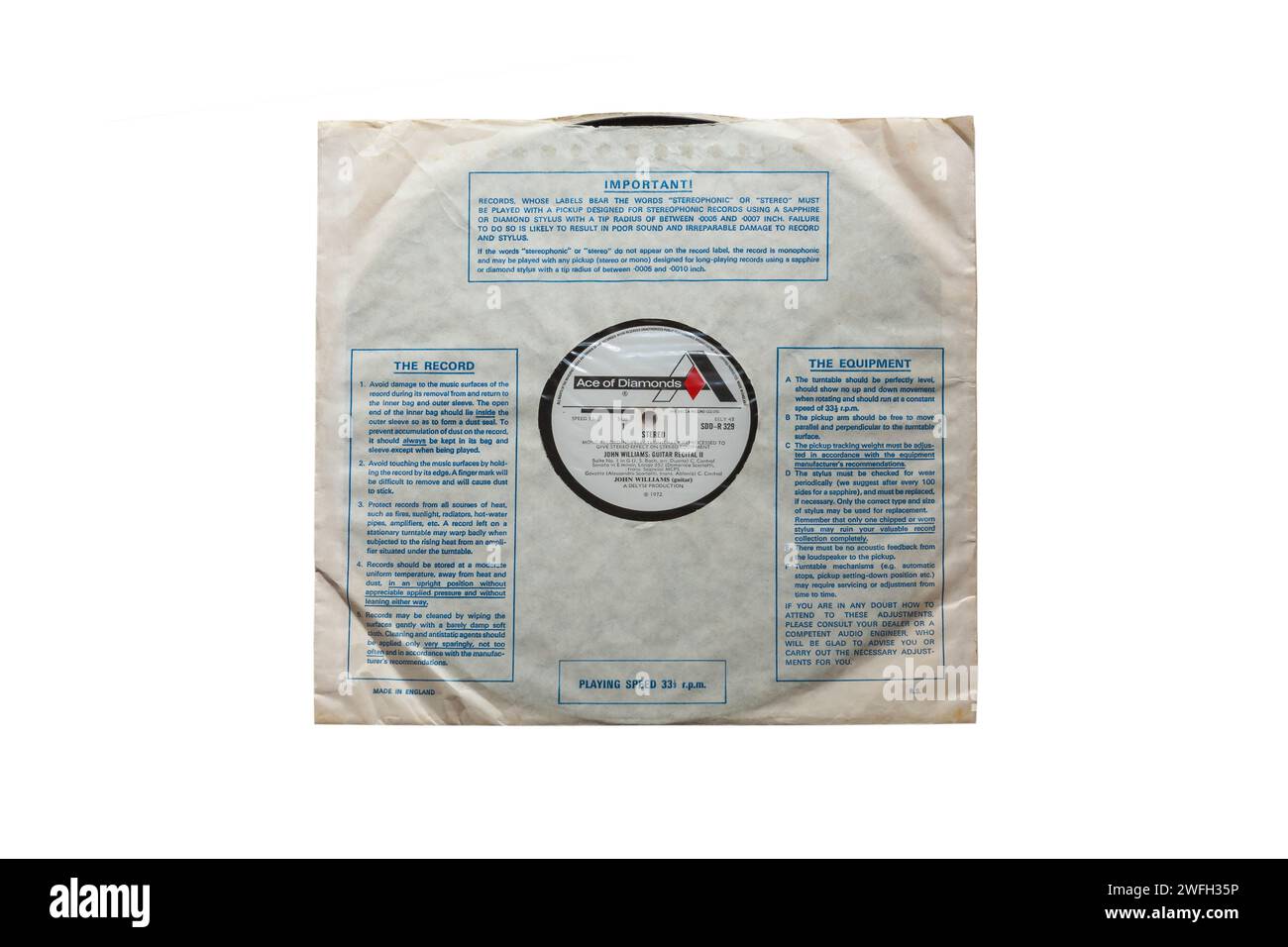 record info care, storage and maintenance - important information, the ...