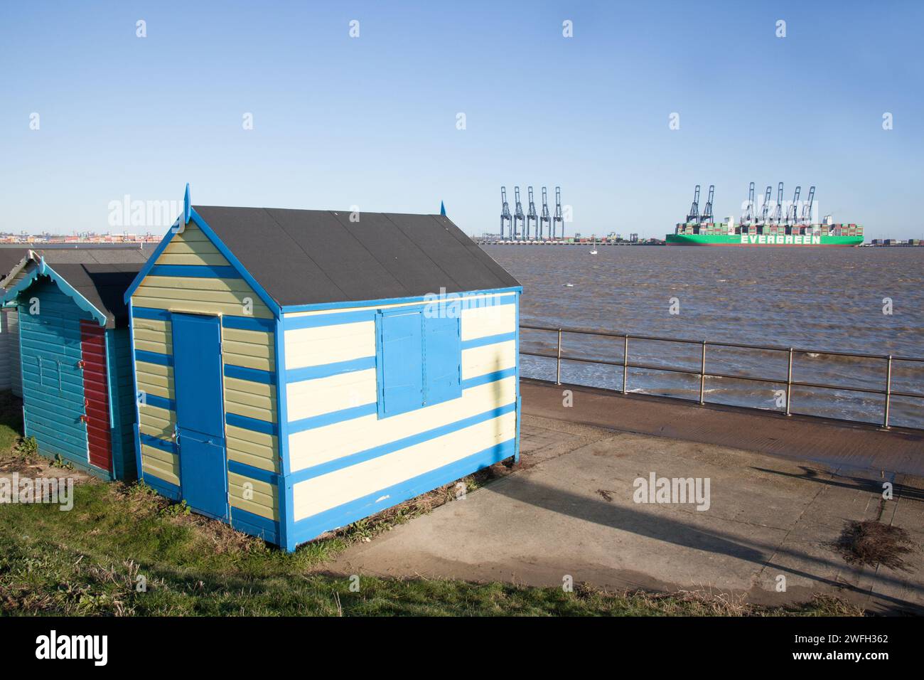 Views of Harwich beach in Essex in the United Kingdom Stock Photo - Alamy