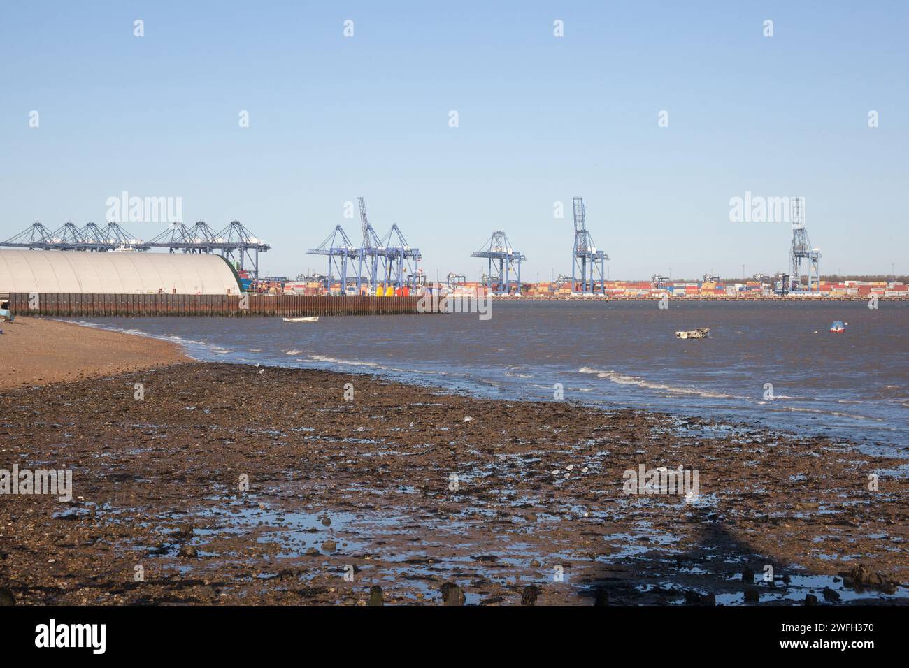 Views from Harwich beach in Essex in the UK Stock Photo - Alamy