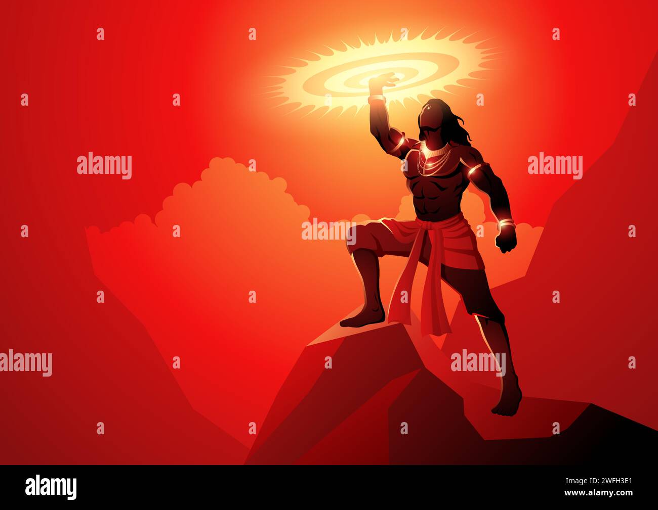 Hindu god and goddess, Indian mythology vector illustration series ...