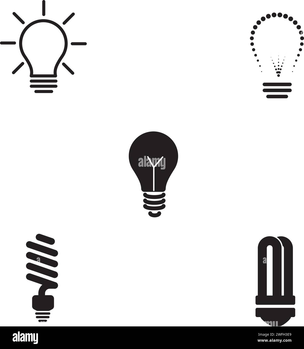 light bulb symbol vector design illustration Stock Vector Image & Art ...