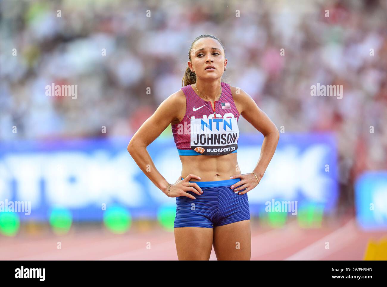 Sinclaire JOHNSON participating in the 1500 meters at the World ...