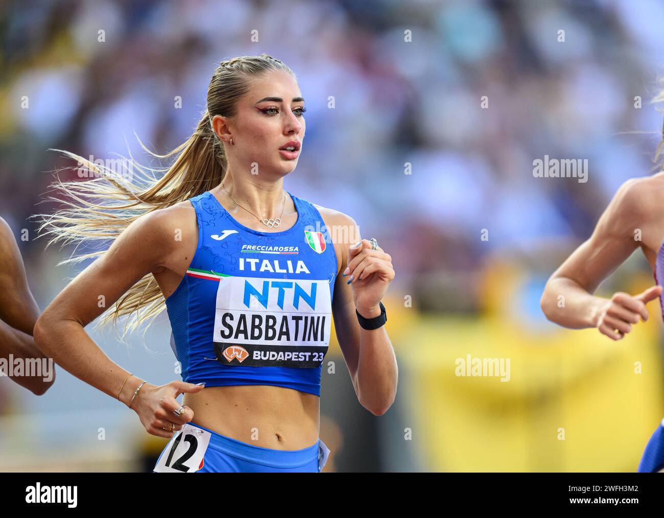 Gaia SABBATINI participating in the 1500 meters at the World Athletics ...