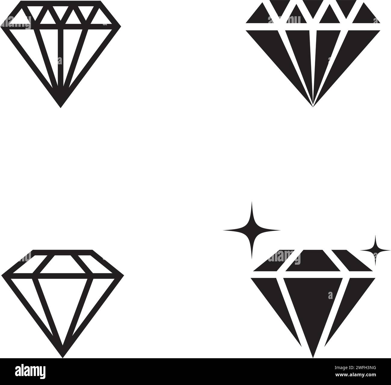 Diamond logo Black and White Stock Photos & Images - Alamy