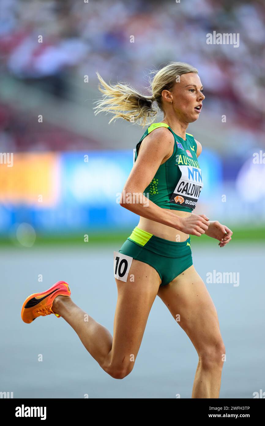 Abbey CALDWELL participating in the 1500 meters at the World Athletics ...