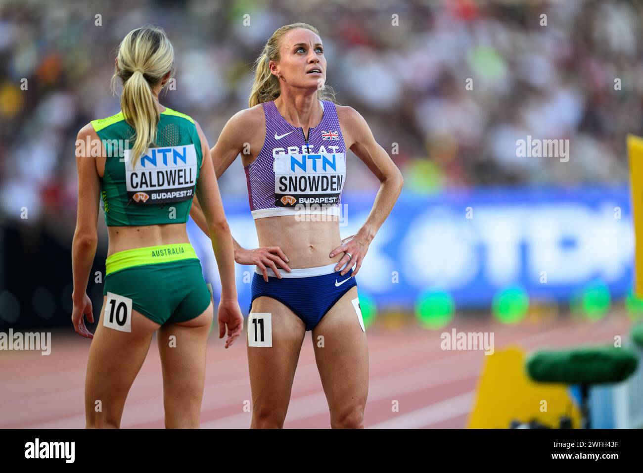 Katie SNOWDEN participating in the 1500 meters at the World Athletics ...