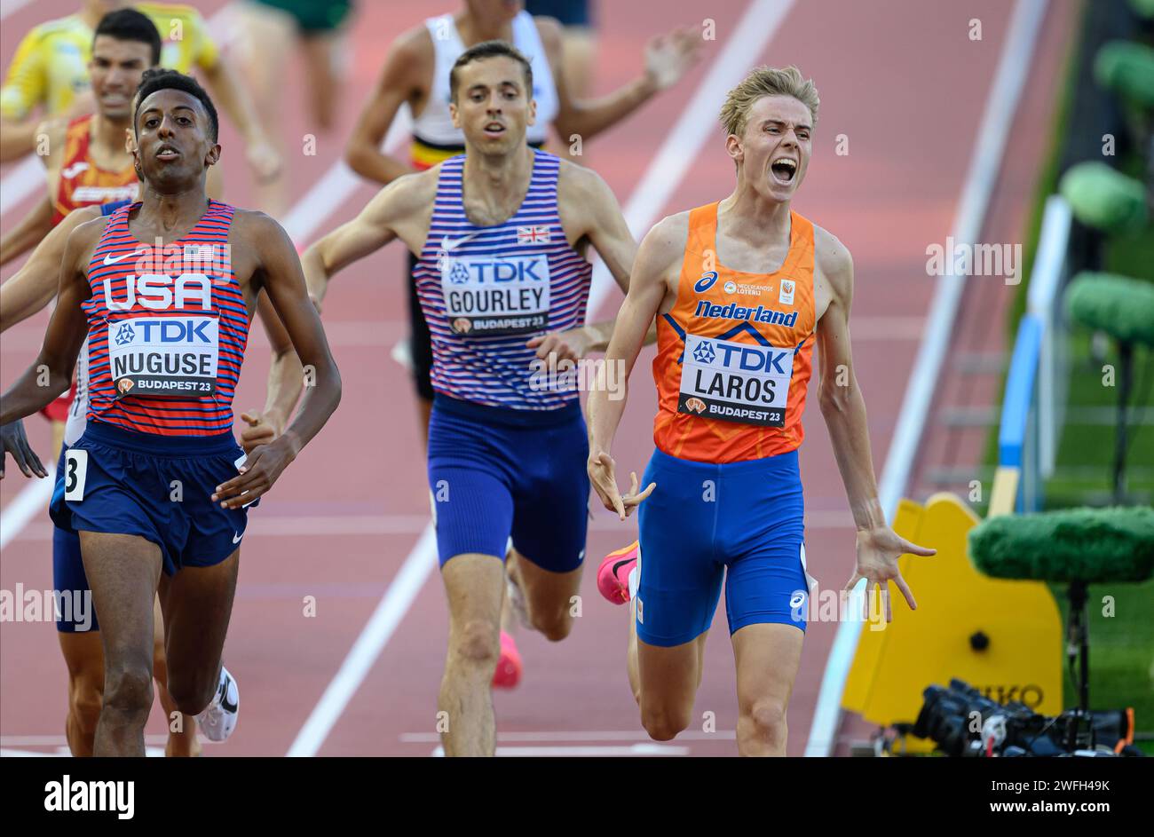 Niels LAROS participating in the 1500 meters at the World Athletics ...