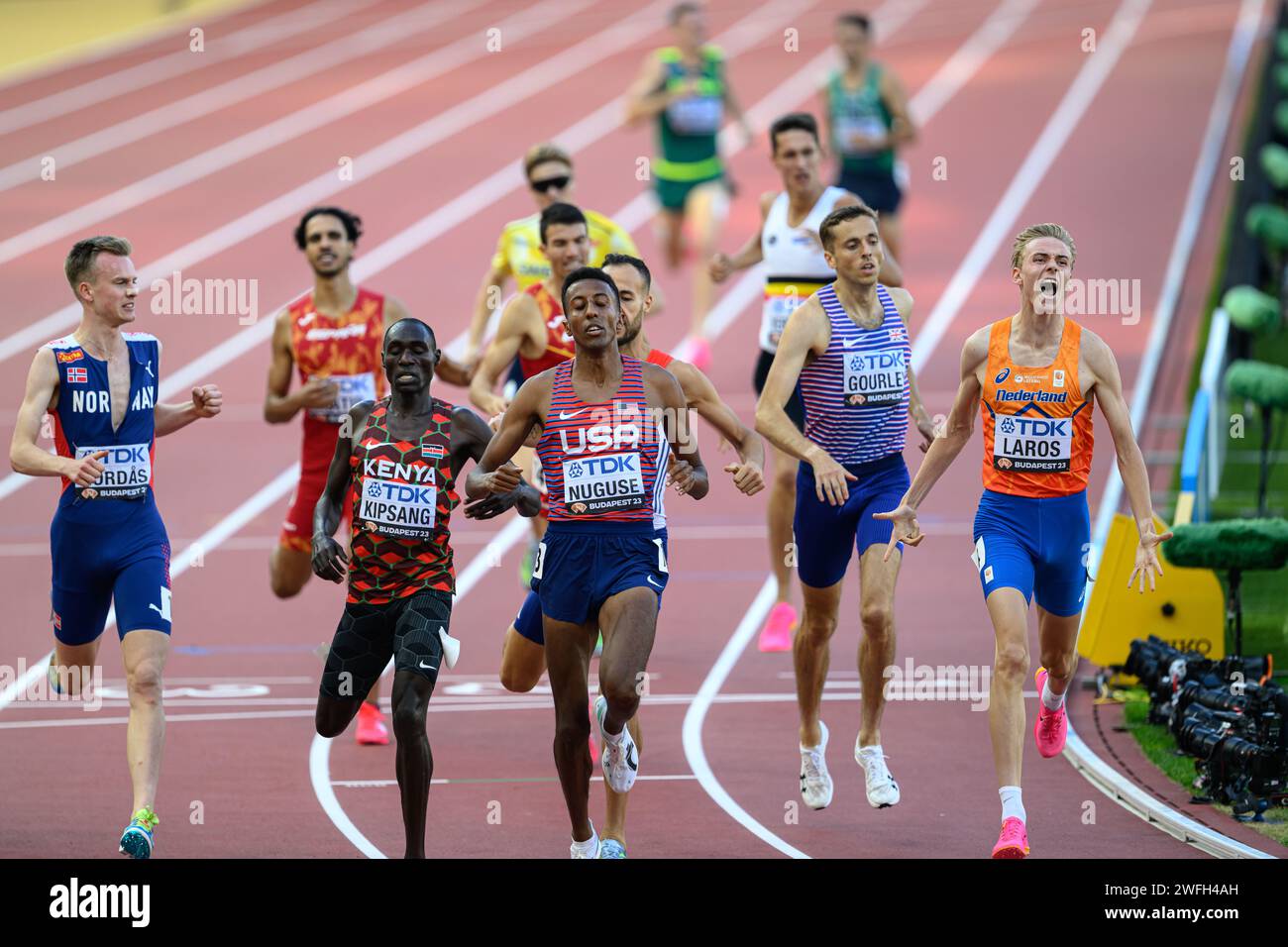 Niels LAROS participating in the 1500 meters at the World Athletics ...