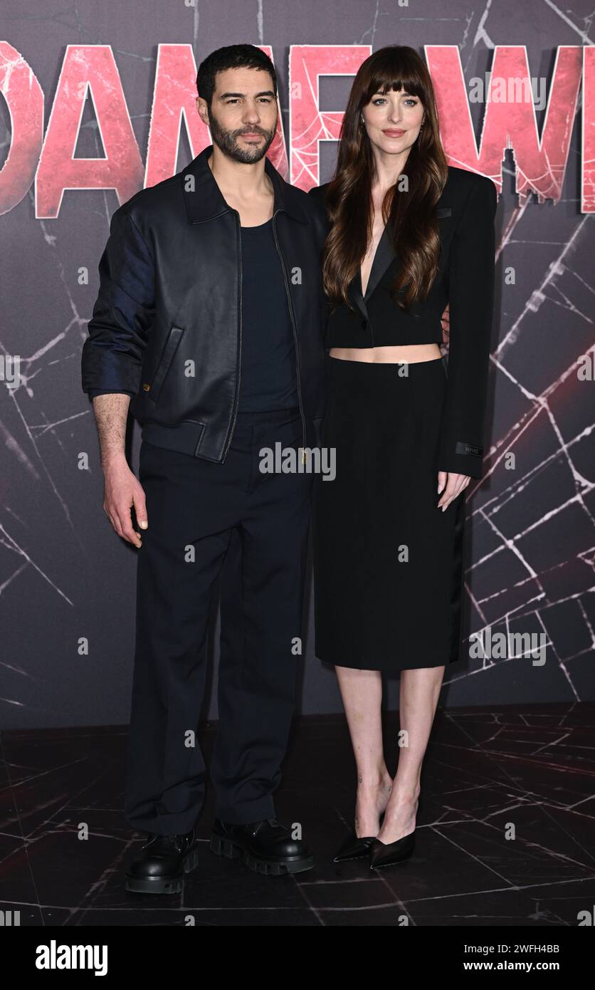 London, UK. January 31st, 2024. Dakota Johnson and Tahar Rahin at at ...