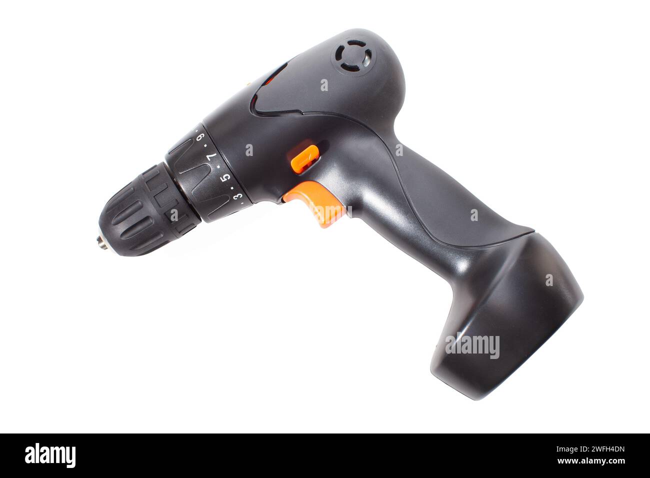 battery powered screwdriver and drill isolated on white Stock Photo - Alamy