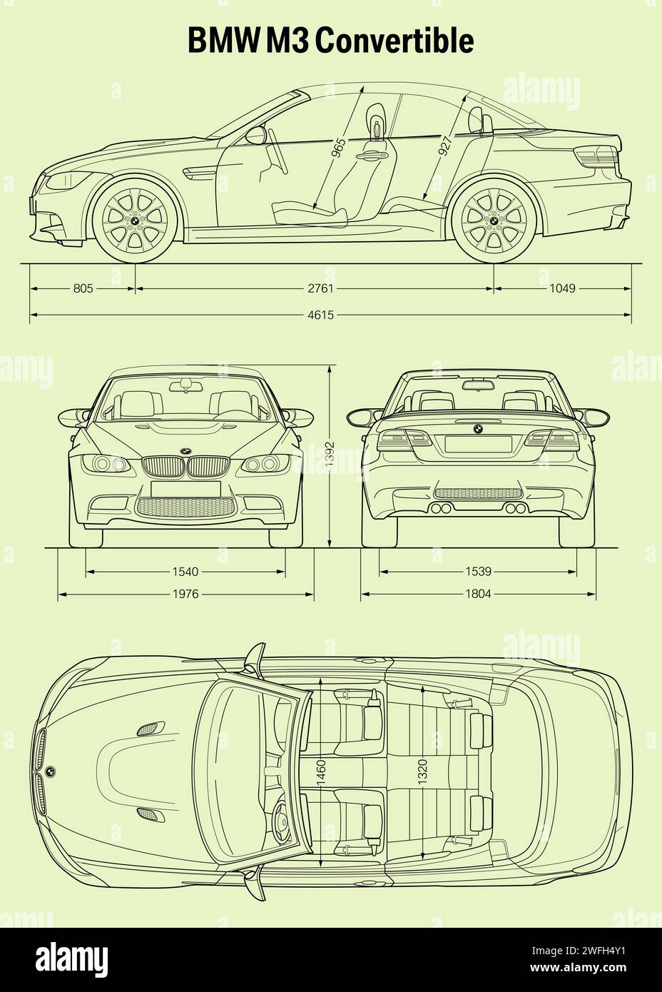 Bmw m3 2008 Stock Vector Images - Alamy