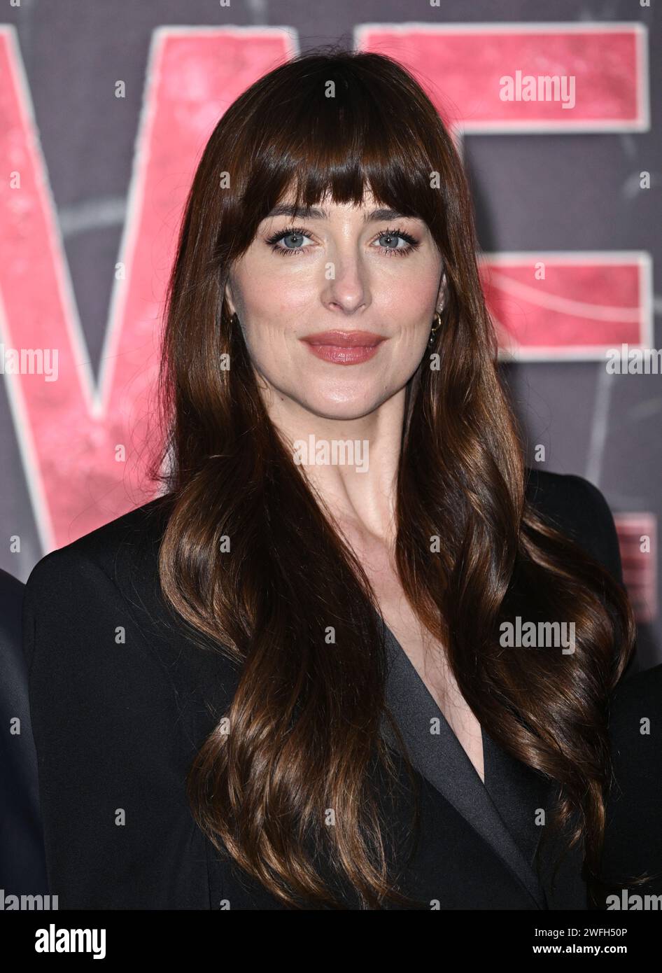 London, UK. January 31st, 2024. Dakota Johnson at at the Madame Web ...