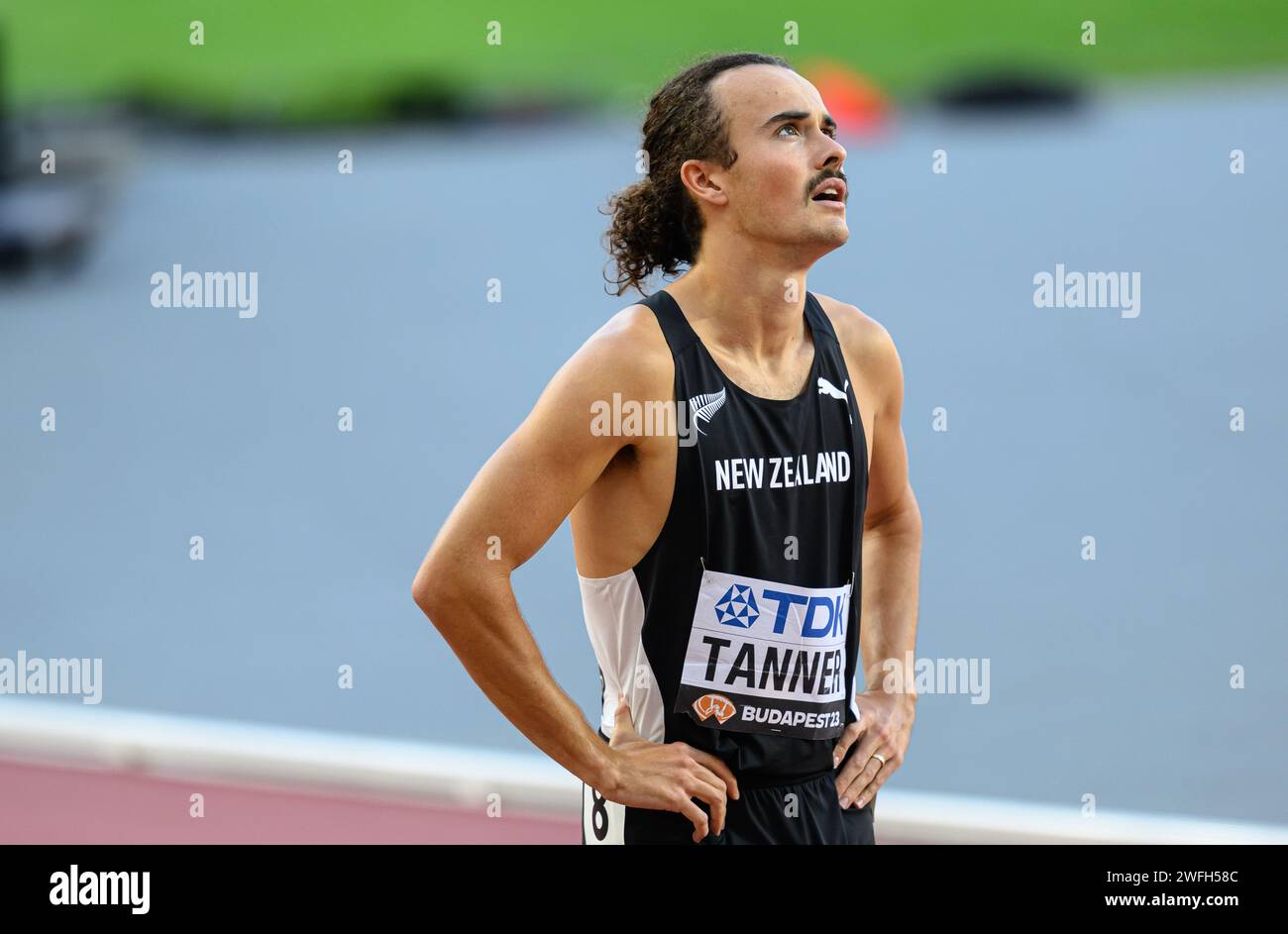 Samuel TANNER participating in the 1500 meters at the World Athletics ...