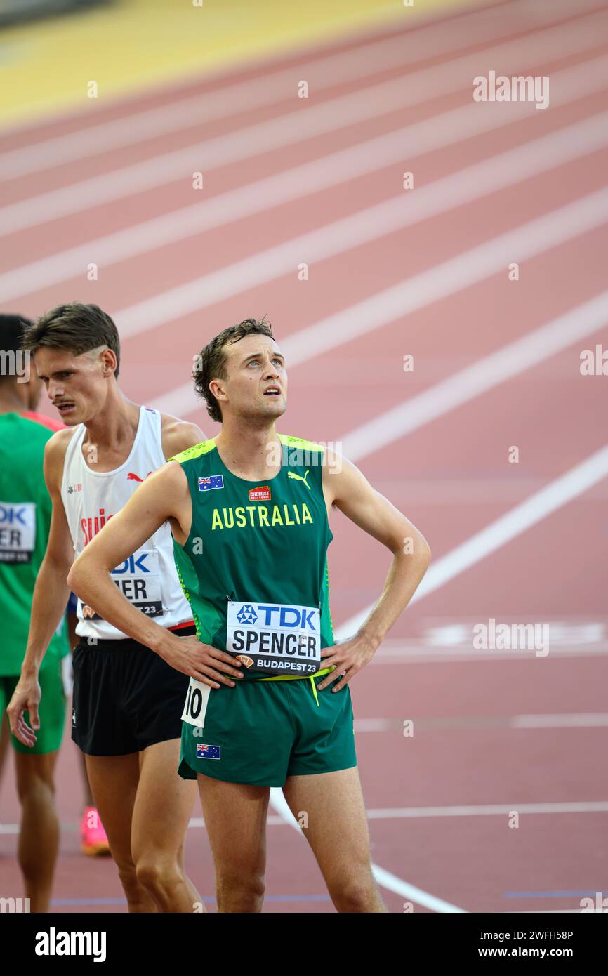 Adam SPENCER participating in the 1500 meters at the World Athletics ...