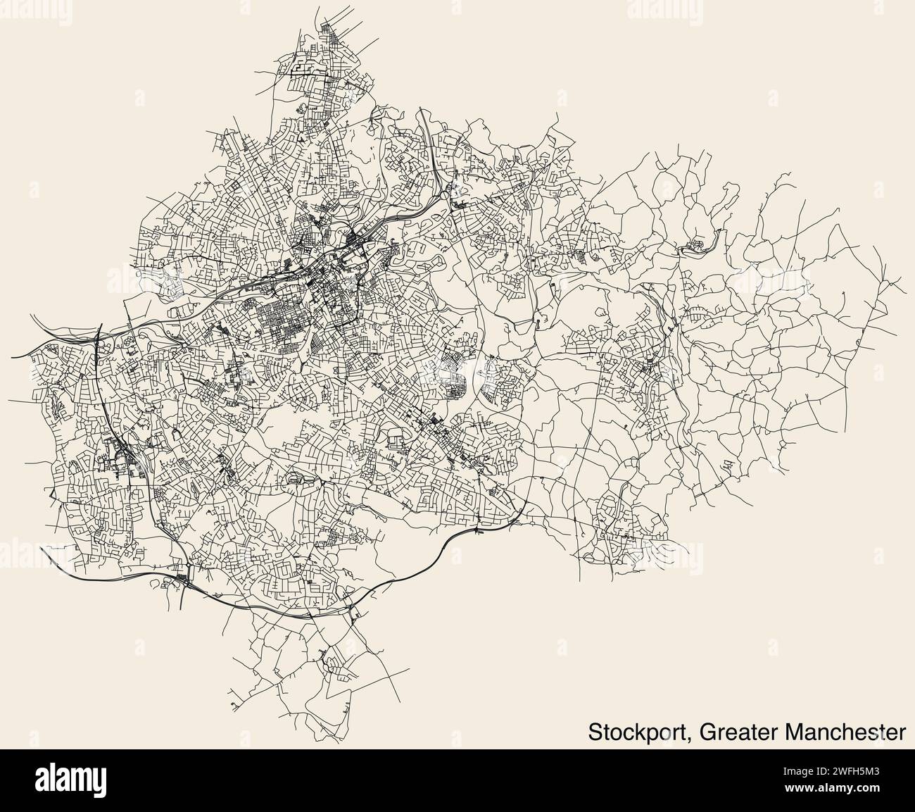 Stockport borough Stock Vector Images - Alamy
