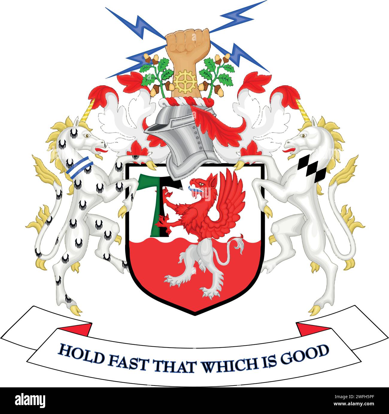 Coat of arms of the METROPOLITAN BOROUGH OF TRAFFORD, GREATER ...