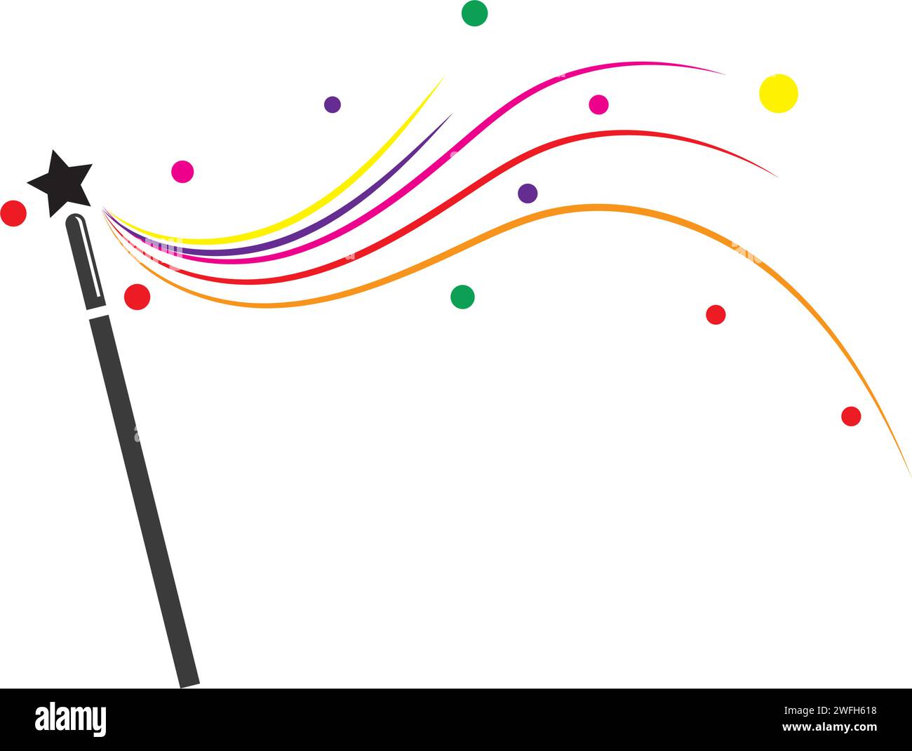 Magic Vector icon illustration design Template Stock Vector Image & Art ...