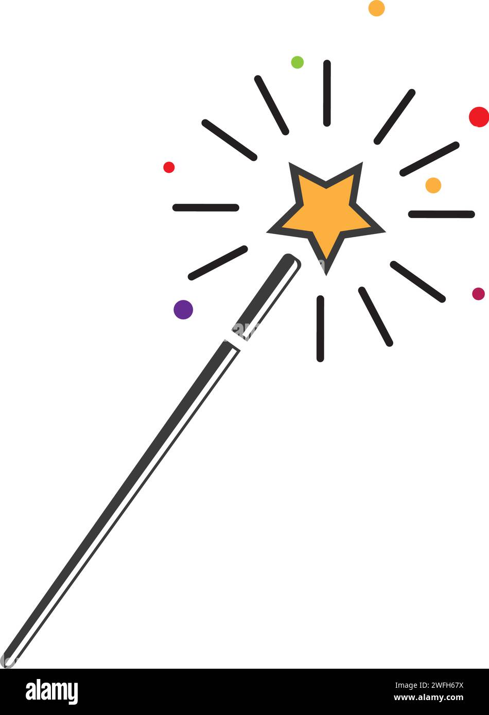 Magic Vector icon illustration design Template Stock Vector Image & Art ...