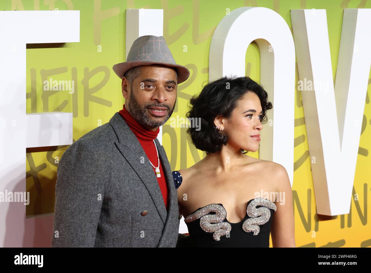 Karl Collins and Umi Myers, Bob Marley: One Love - UK Premiere, BFI ...