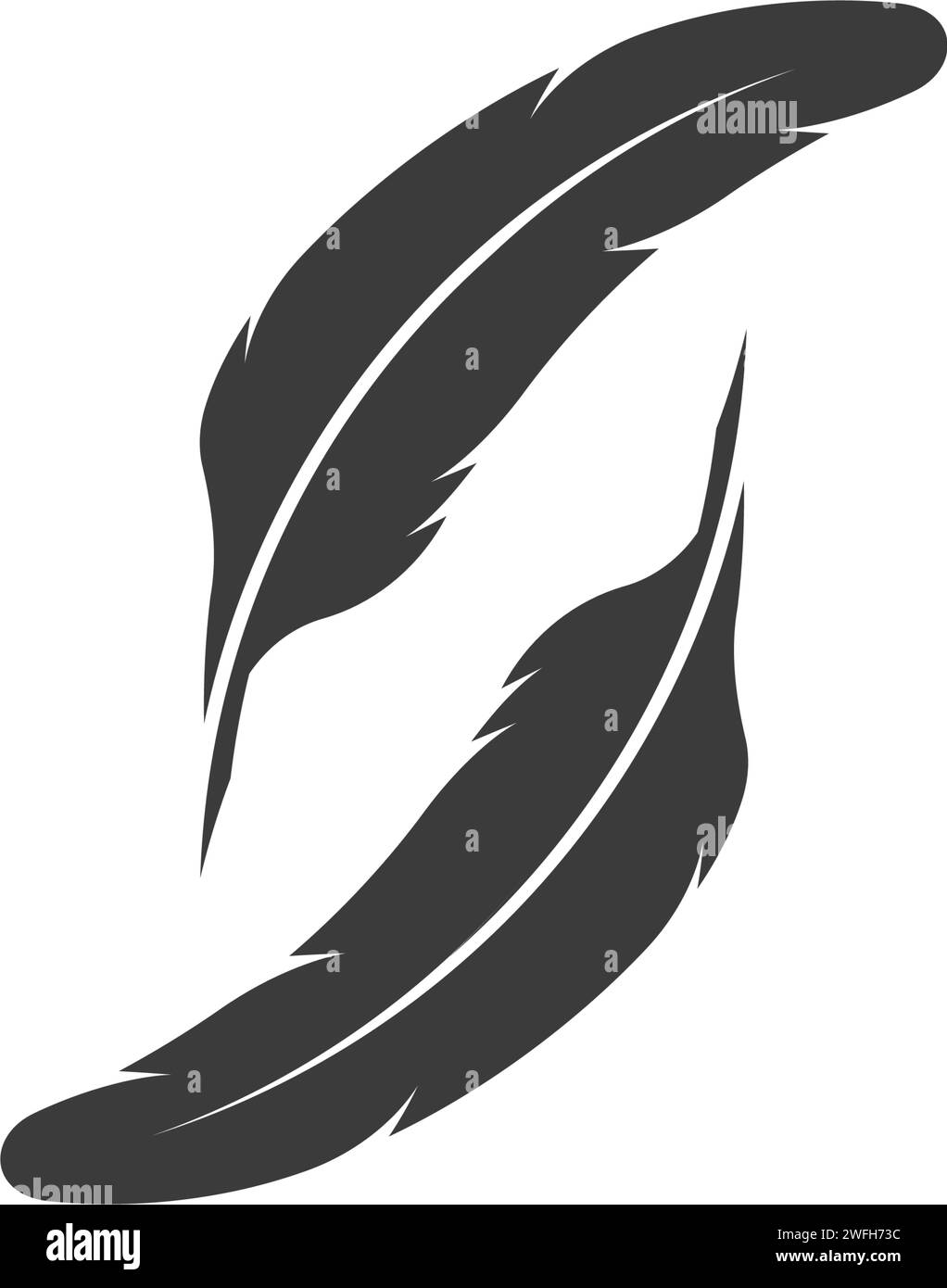 Feather Pen Icon Template Vector Illustration Stock Vector Image And Art Alamy