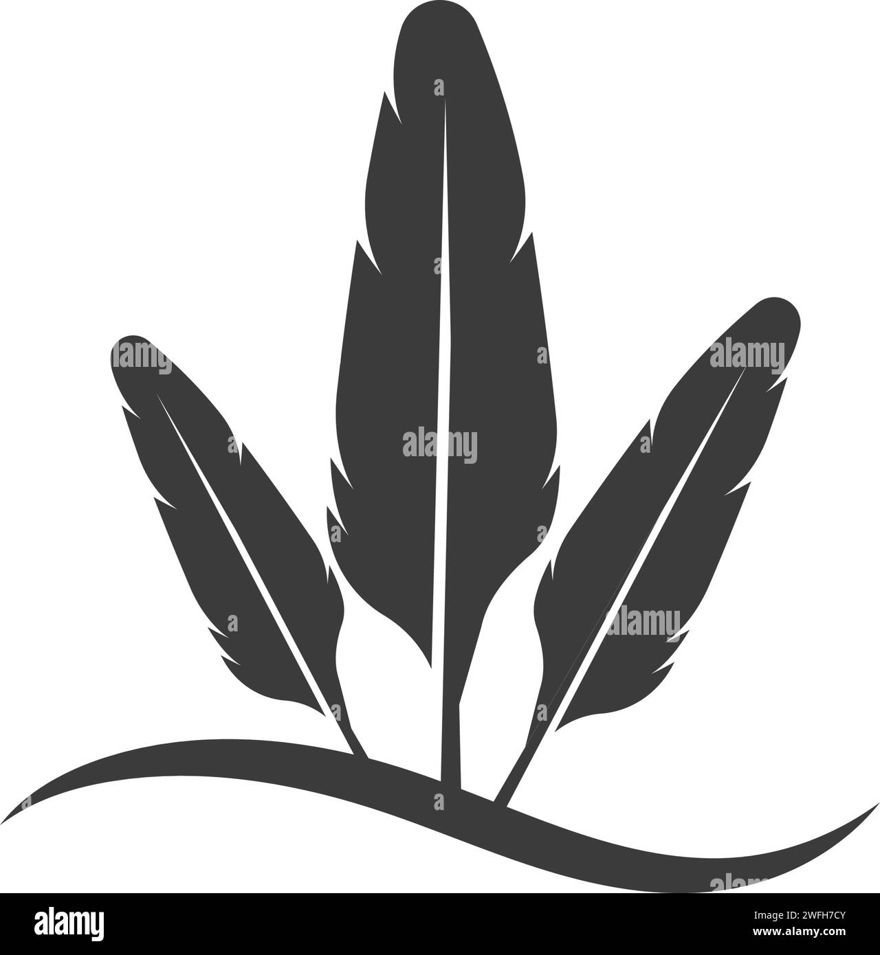 Feather pen icon template Vector illustration Stock Vector Image & Art ...