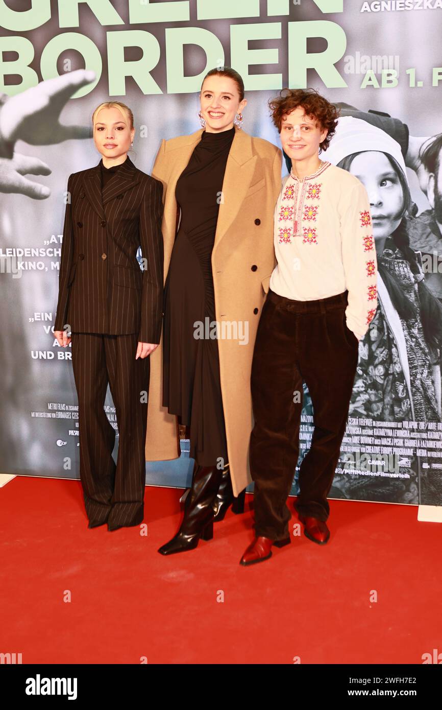 30/01/2024, Berlin, Germany, Lea Zoe Voss, Katharina Stark and Luna ...