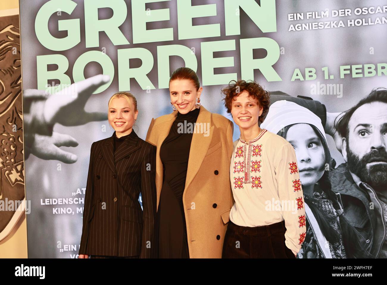 30/01/2024, Berlin, Germany, Lea Zoe Voss, Katharina Stark and Luna ...