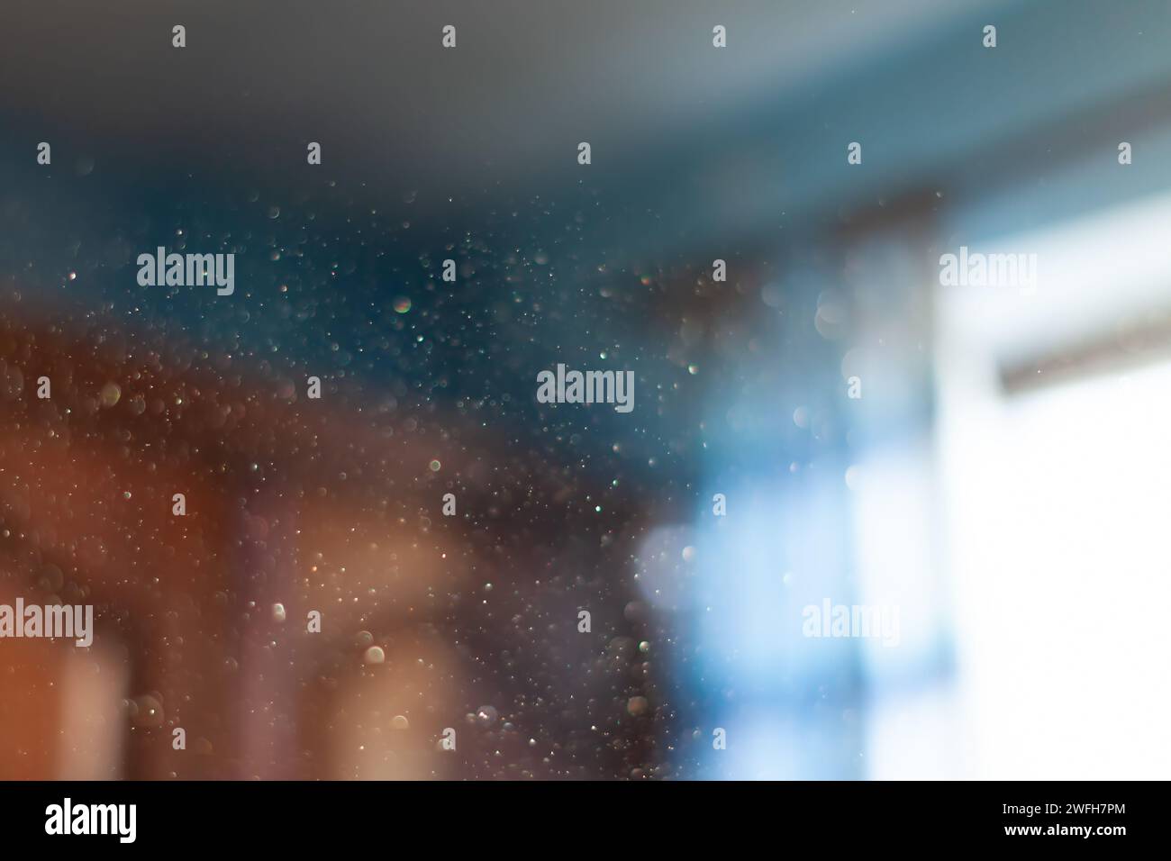 dust particles flying in the bedroom Stock Photo - Alamy