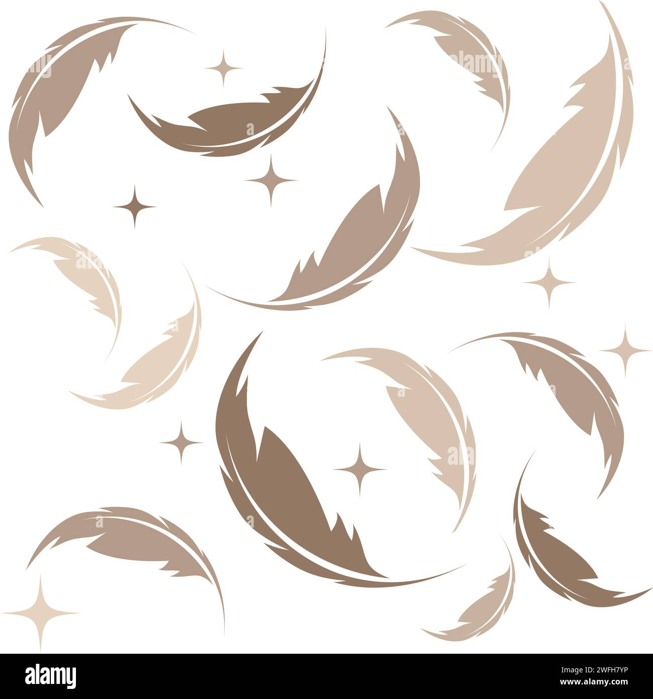 Feather icon template Vector illustration Stock Vector Image & Art - Alamy