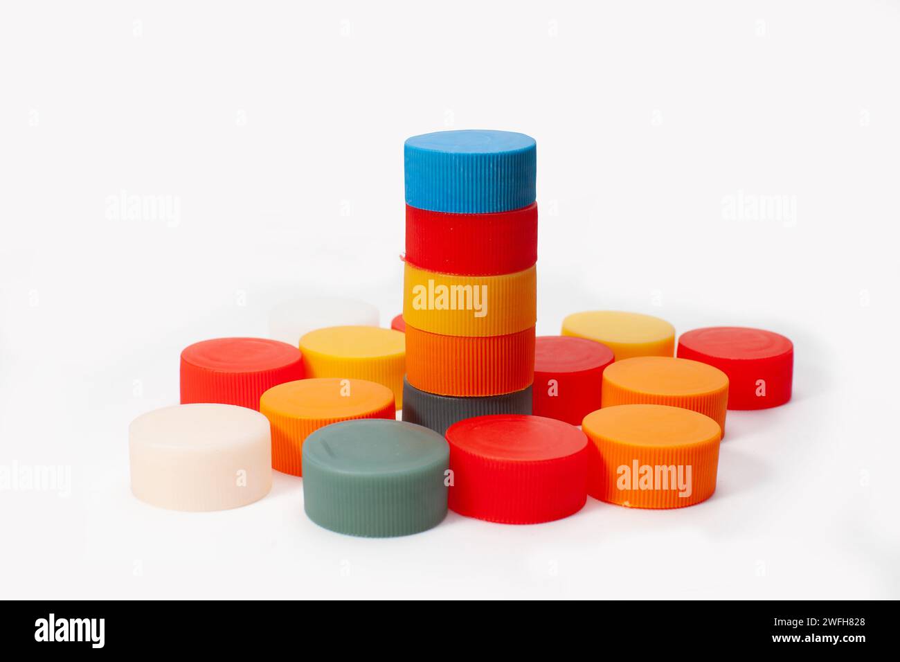 many colorful plastic bottle caps Stock Photo - Alamy