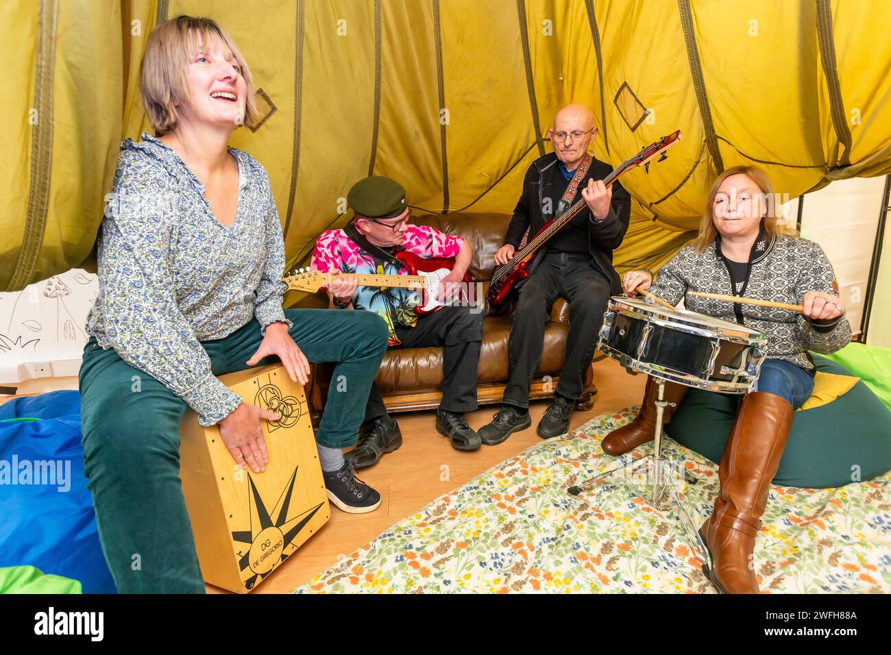 Older people playing instruments Stock Photo - Alamy