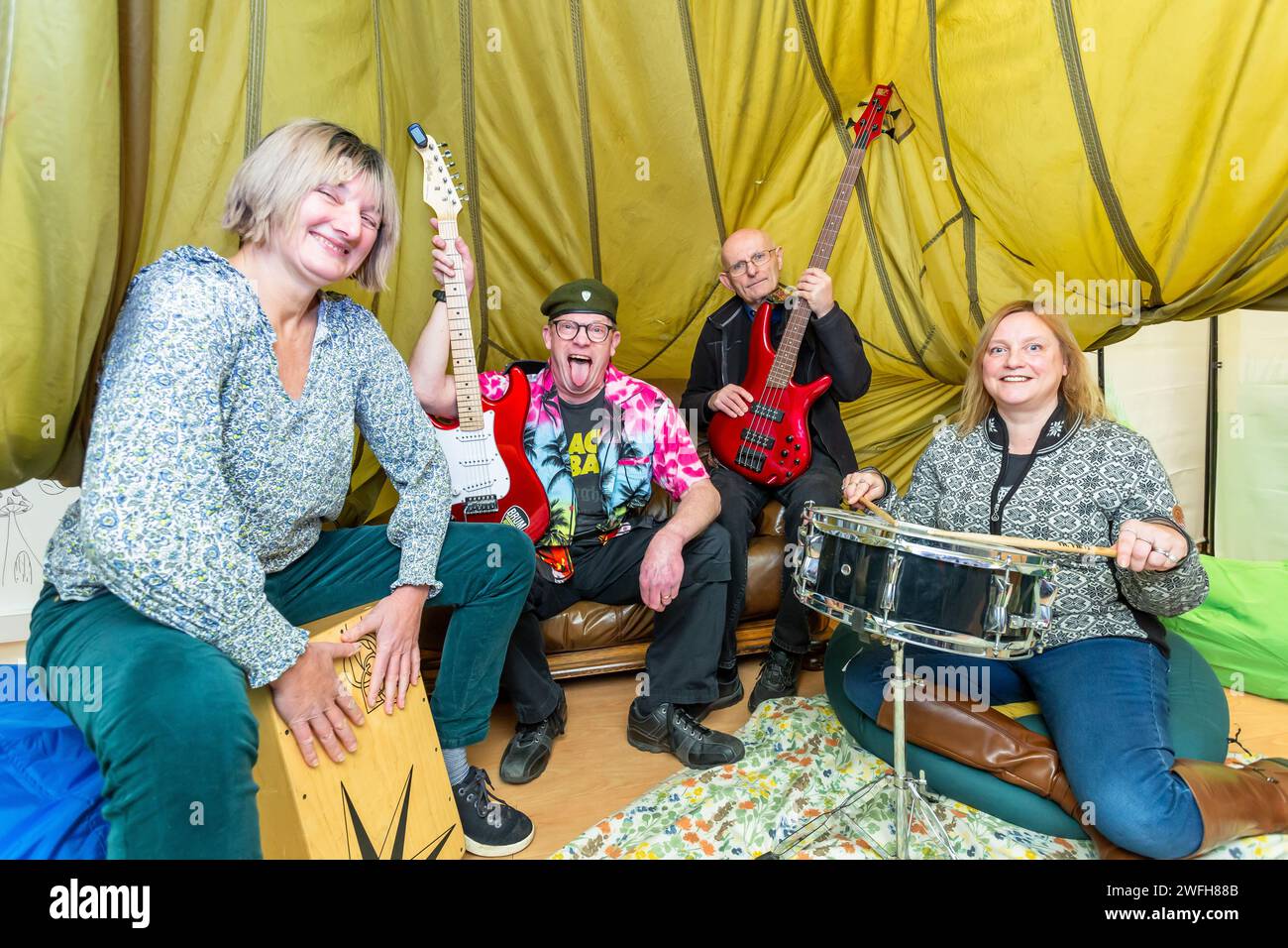 Older people playing instruments Stock Photo - Alamy