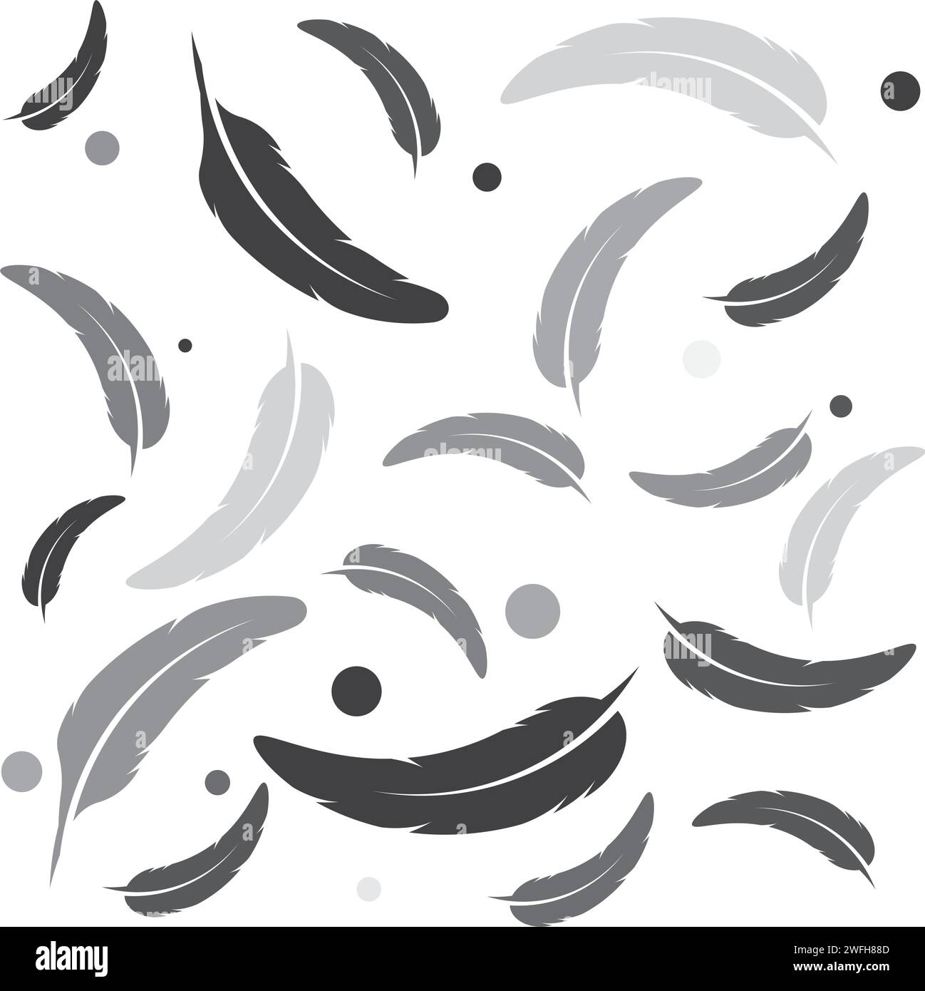 Feather icon template Vector illustration Stock Vector Image & Art - Alamy