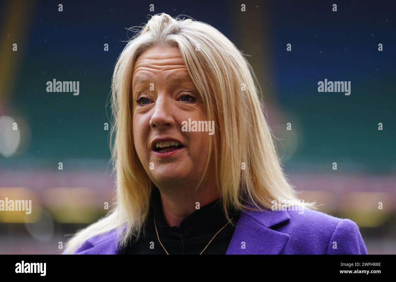 WRU Chief Executive Officer Abi Tierney during the EPCR announcement at ...