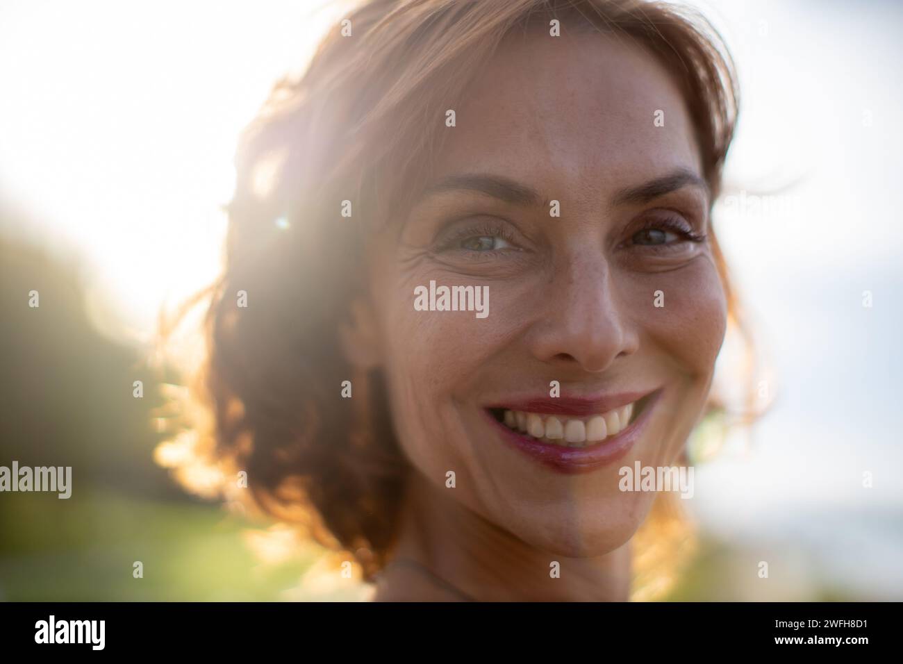 Beautiful middle aged adult redhead hi-res stock photography and images ...